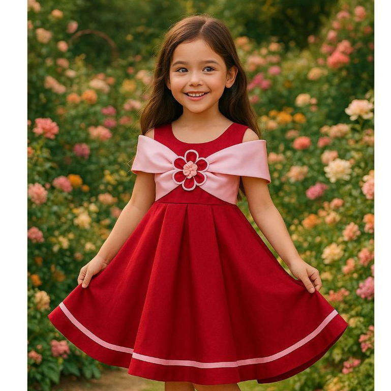 Jual YUFFIE - Gabriella Baju Dress Anak Perempuan Premium Satin - Gaun ...