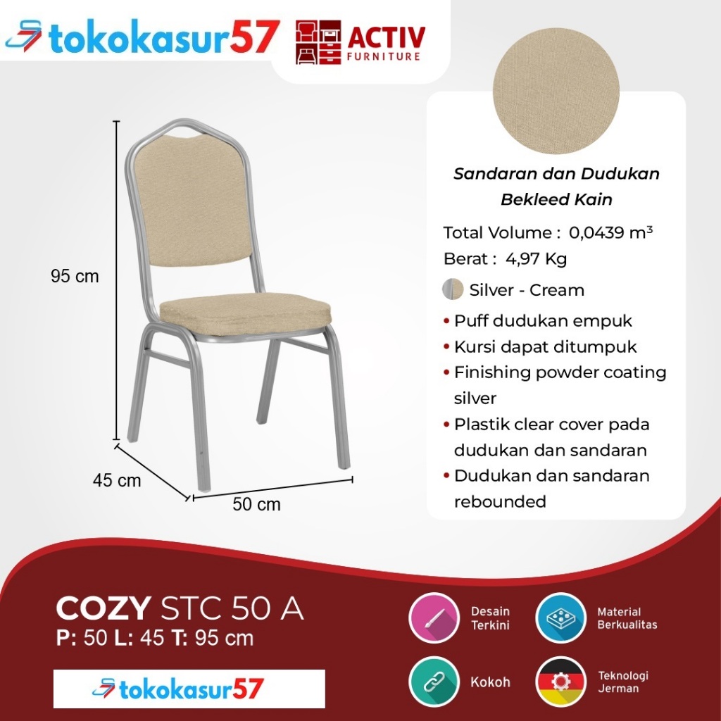 Jual Stacking Chair / Kursi Tumpuk / Kursi Susun / Kursi / Belajar ...
