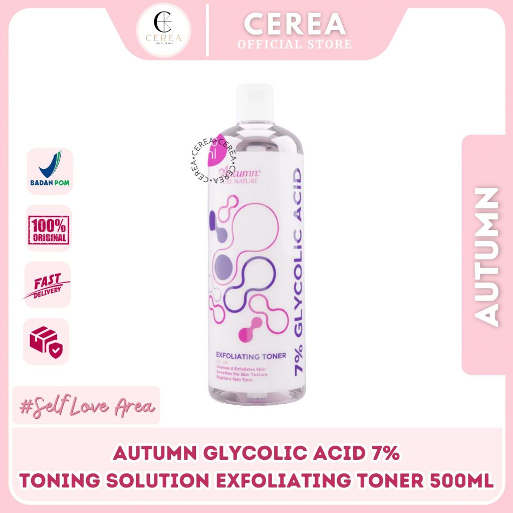 Jual [BPOM] Autumn Glycolic Acid 7% Toning Solution Exfoliating Toner ...