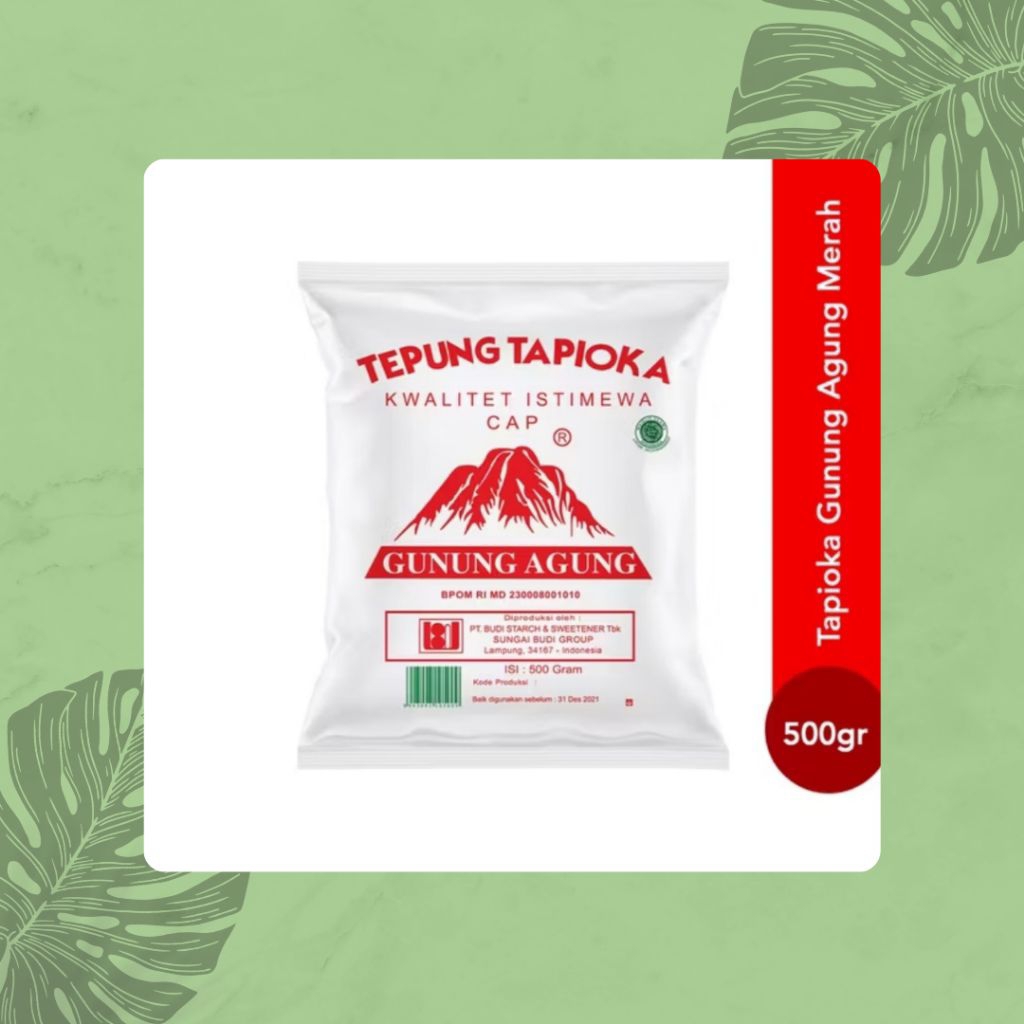 Jual Tepung Tapioka Cap Gunung Agung Merah 500G | Shopee Indonesia