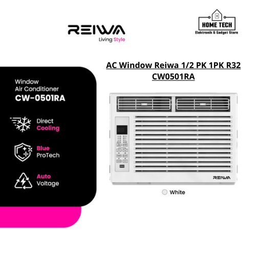 Jual JUAL AC REIWA AC Window 1/2 PK 370 watt CW-0501RA CW0501RA GARANSI ...