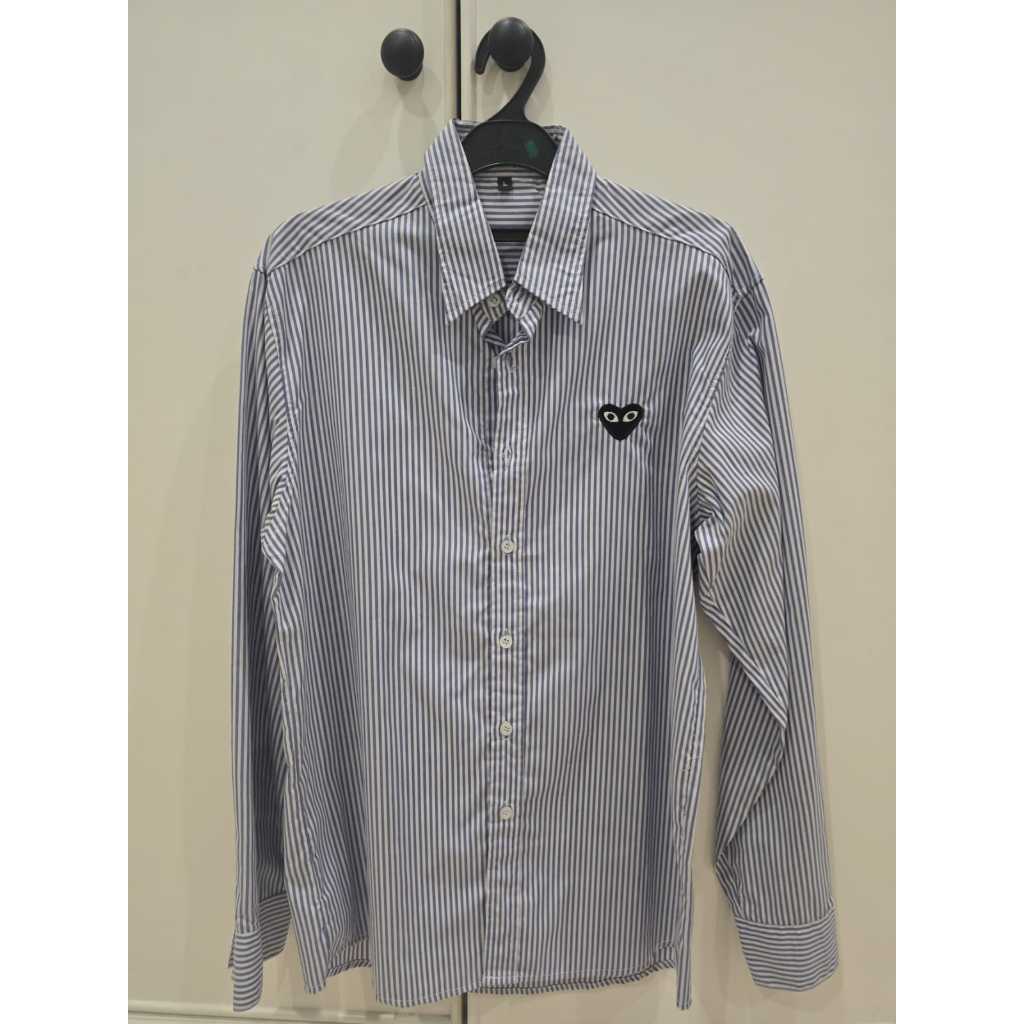 Jual Preloved CDG Play Kemeja Tangan Panjang | Shopee Indonesia