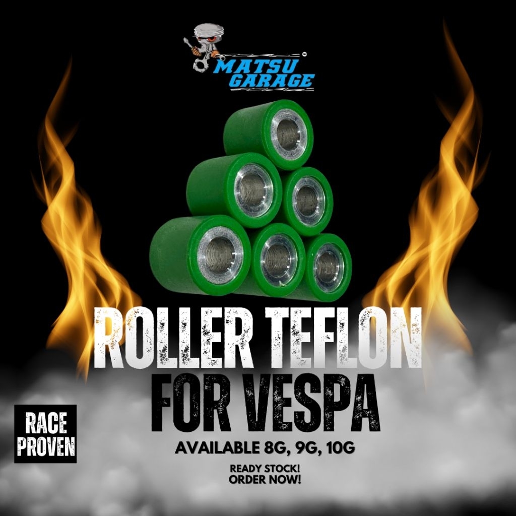 Jual Roller racing teflon all vespa matic By Matsugarage | Shopee Indonesia