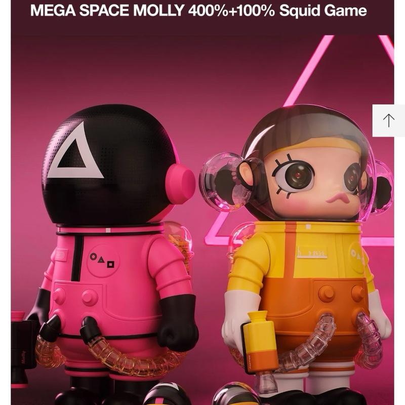 Jual MEGA SPACE MOLLY 400% + 100% Squid Game POP MART - Masked Soldier ...