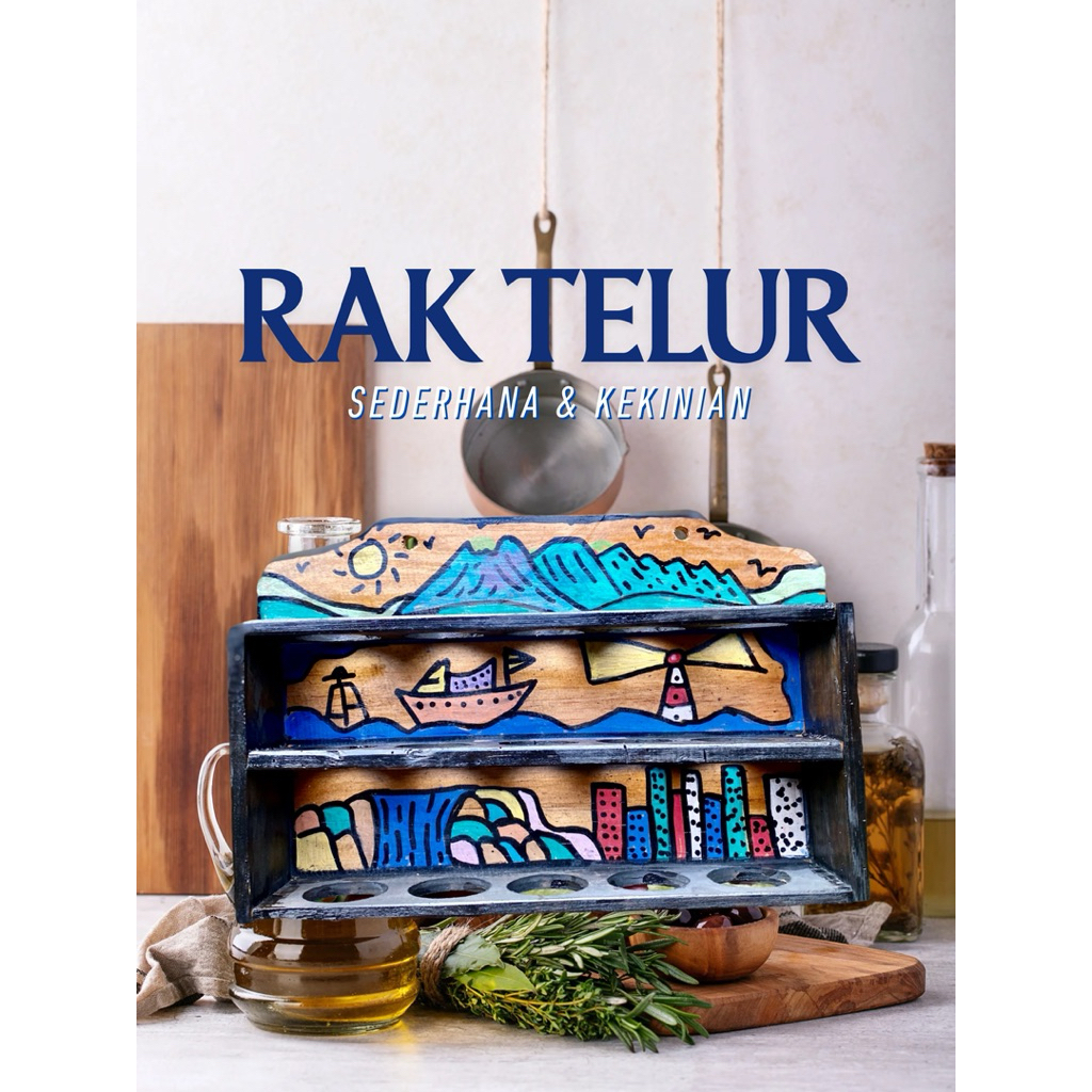 Jual Rak telur | Tempat telur Kayu Susun 3 | Rak Telur Unik | Shopee ...