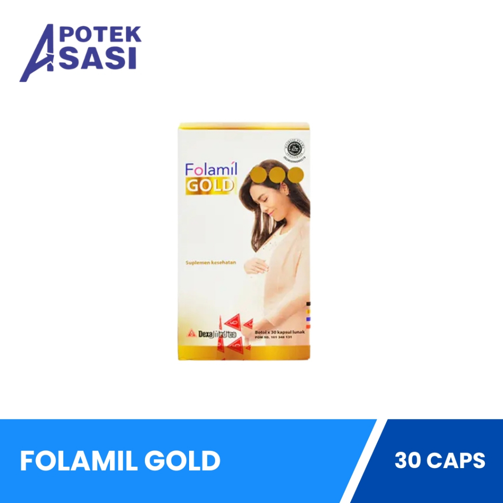 Jual Folamil Gold Isi 30 Kapsul - Suplemen Khusus Ibu Hamil Tinggi Akan ...
