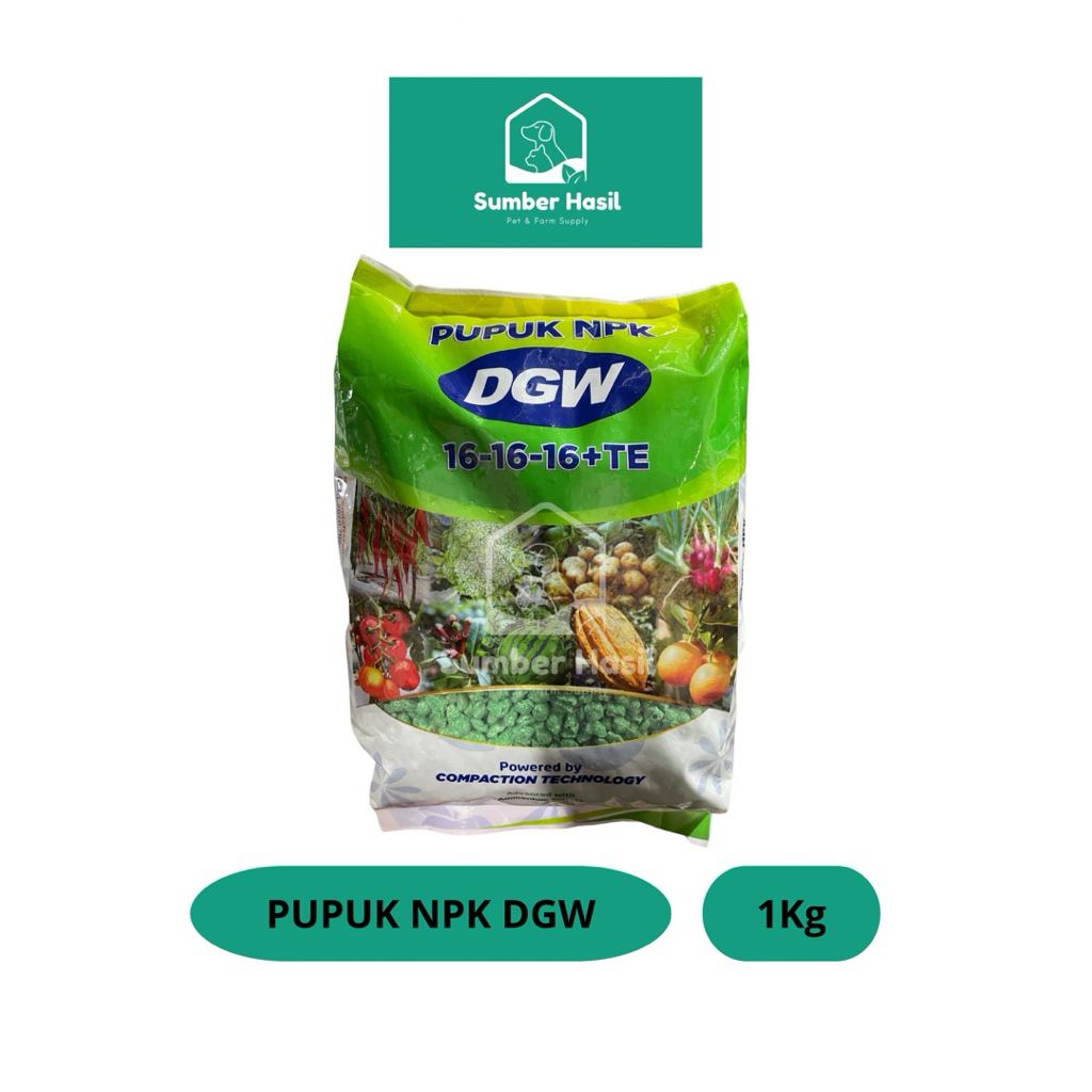 Jual PUPUK NPK DGW 1KG PUPUK PERTUMBUHAN NPK 16 16 16 DGW ORIGINAL ...