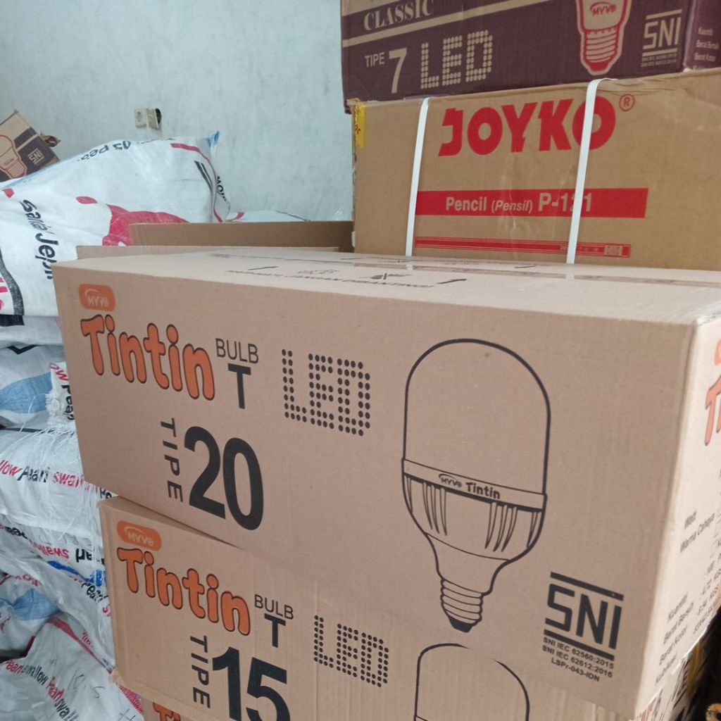 Jual LAMPU TINTIN 20 WATT 1 DUS ISI 100 PCS | Shopee Indonesia