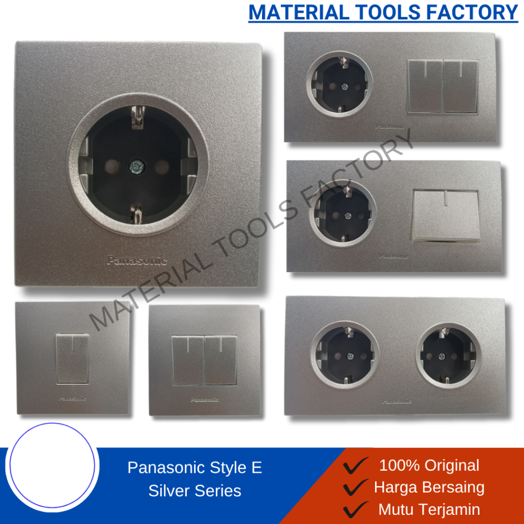 Jual SAKLAR - STOP KONTAK - SAKLAR LAMPU - SAKLAR PANASONIC SILVER ...