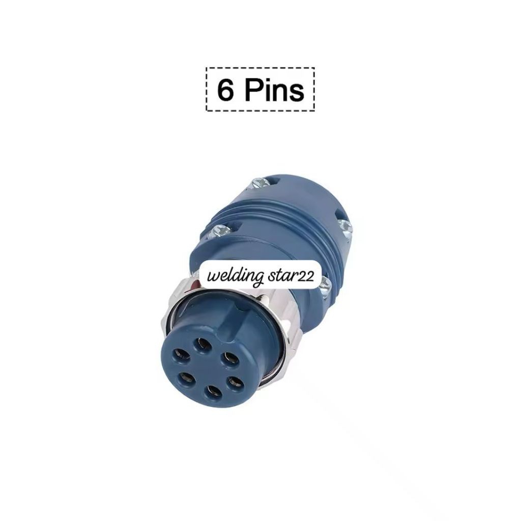 Jual Conector 6 Pin Male Konektor Kabel Connector 6pin Utk MIG Mesin ...