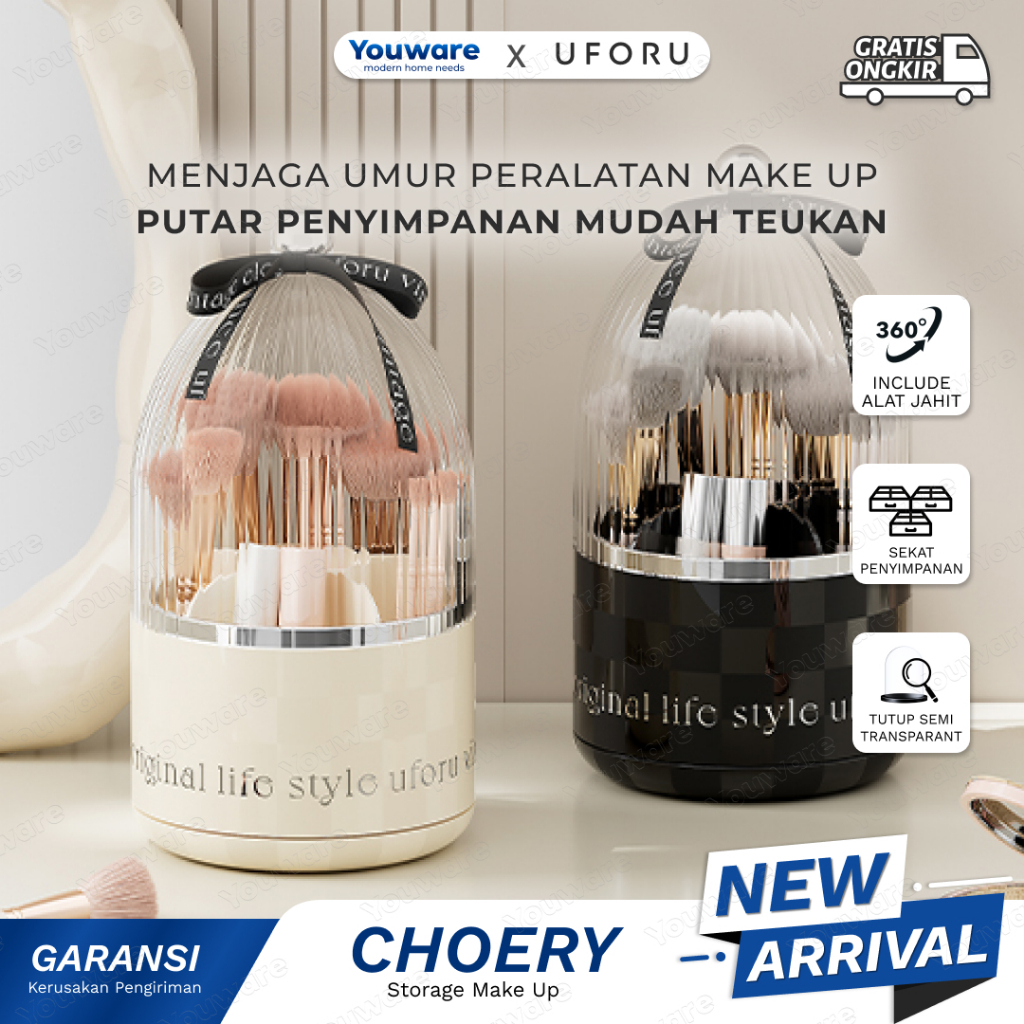 Jual Youware - Choery Wadah Penyimpanan Brush Make up Kosmetik / Beauty Organizer Storage ...
