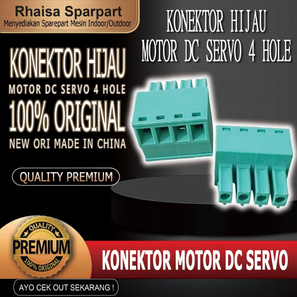Jual Konektor Hijau Motor DC Servo 4 hole | Shopee Indonesia