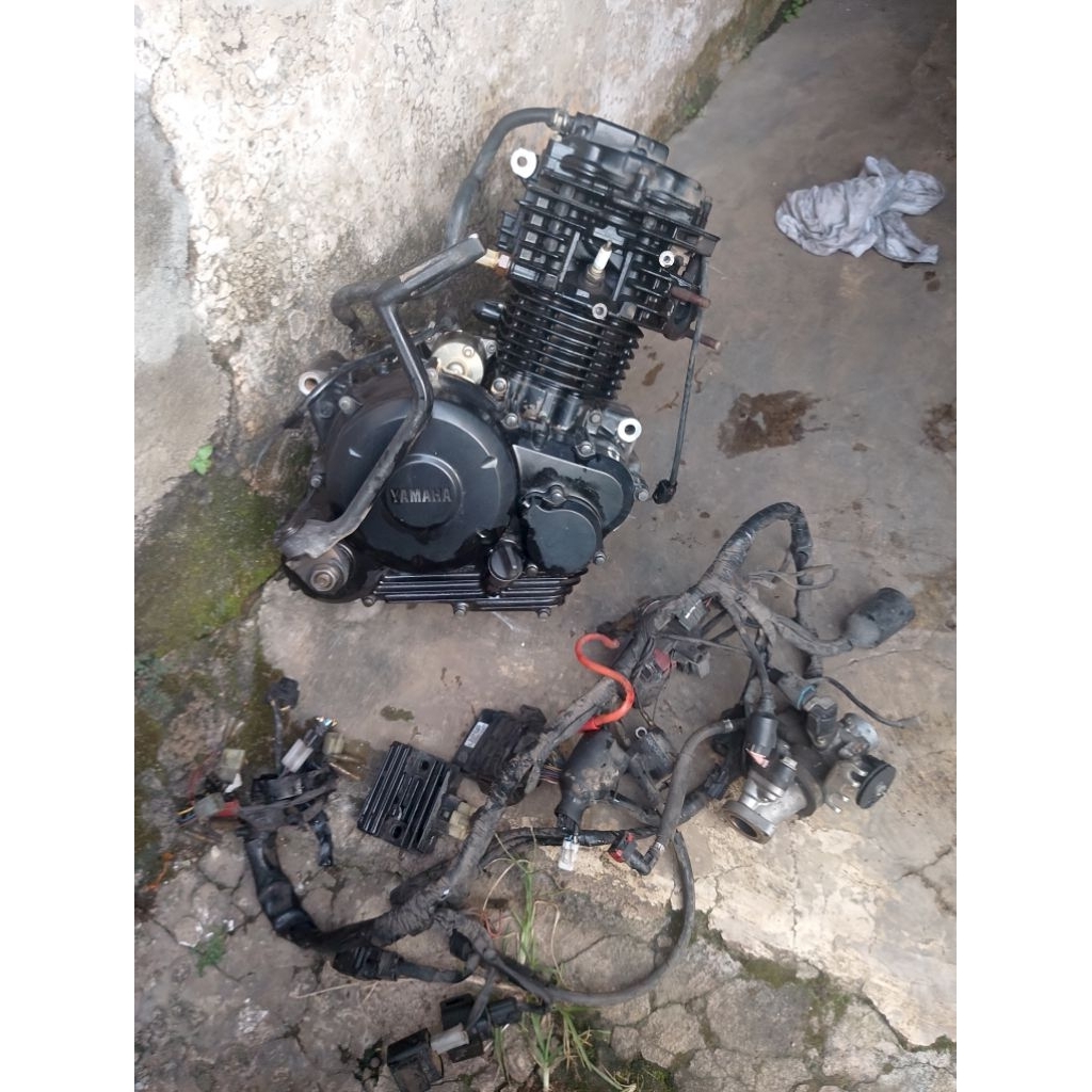 Jual Engine Yamaha byson injeksi Th 2017 set buat modif custom trail ...