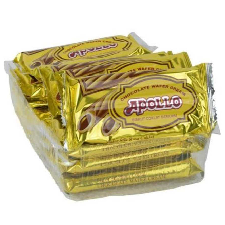 Jual APOLLO Cream Filling Wafer Stick 132g Wafer Stik Isi Krim | Shopee ...
