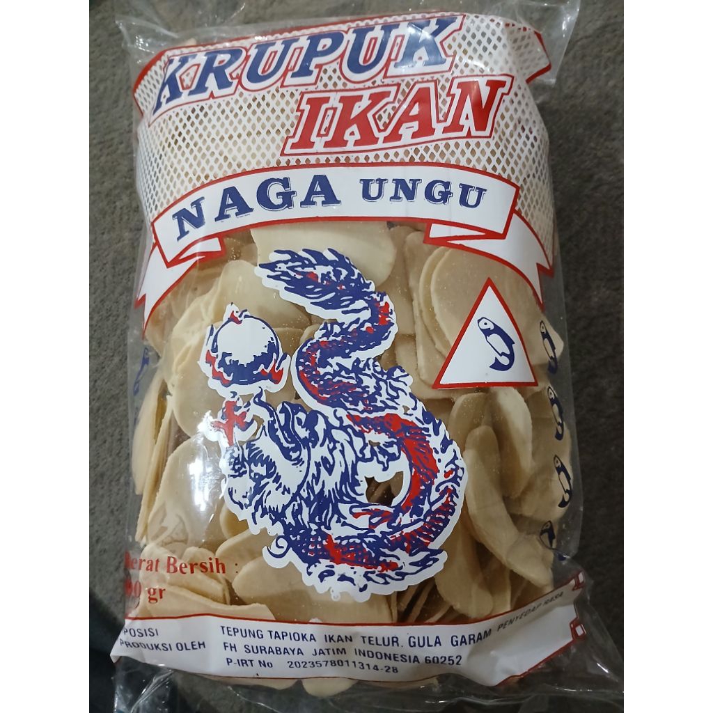 Jual Kerupuk Ikan Naga Ungu 500 Gram | Shopee Indonesia