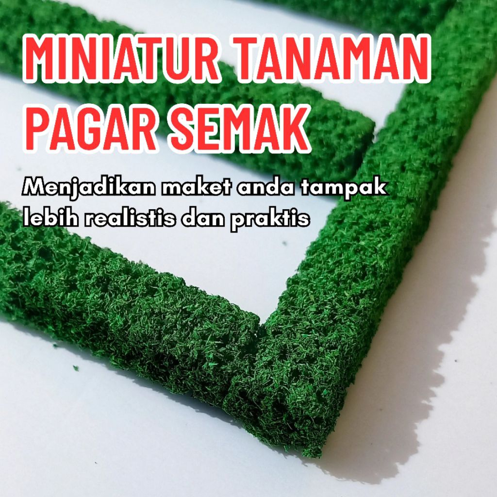 Jual Miniatur Pagar Tanaman Semak | Miniatur Properti Lansekap | Bahan ...
