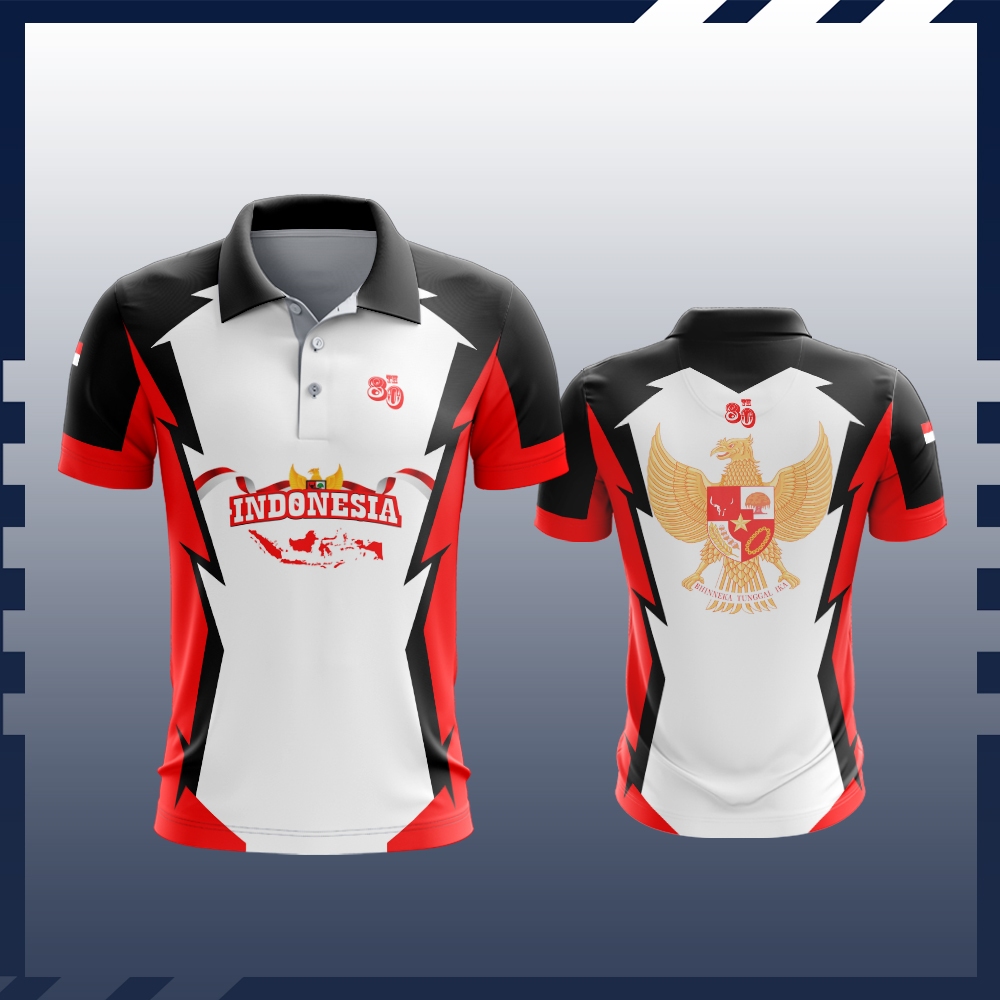 Jual Baju 17 AGUSTUS 2025 Baju Kaos POLO Pria Dewasa 17 Agustus 2025 Spesial Hut RI ke-80 keren ...