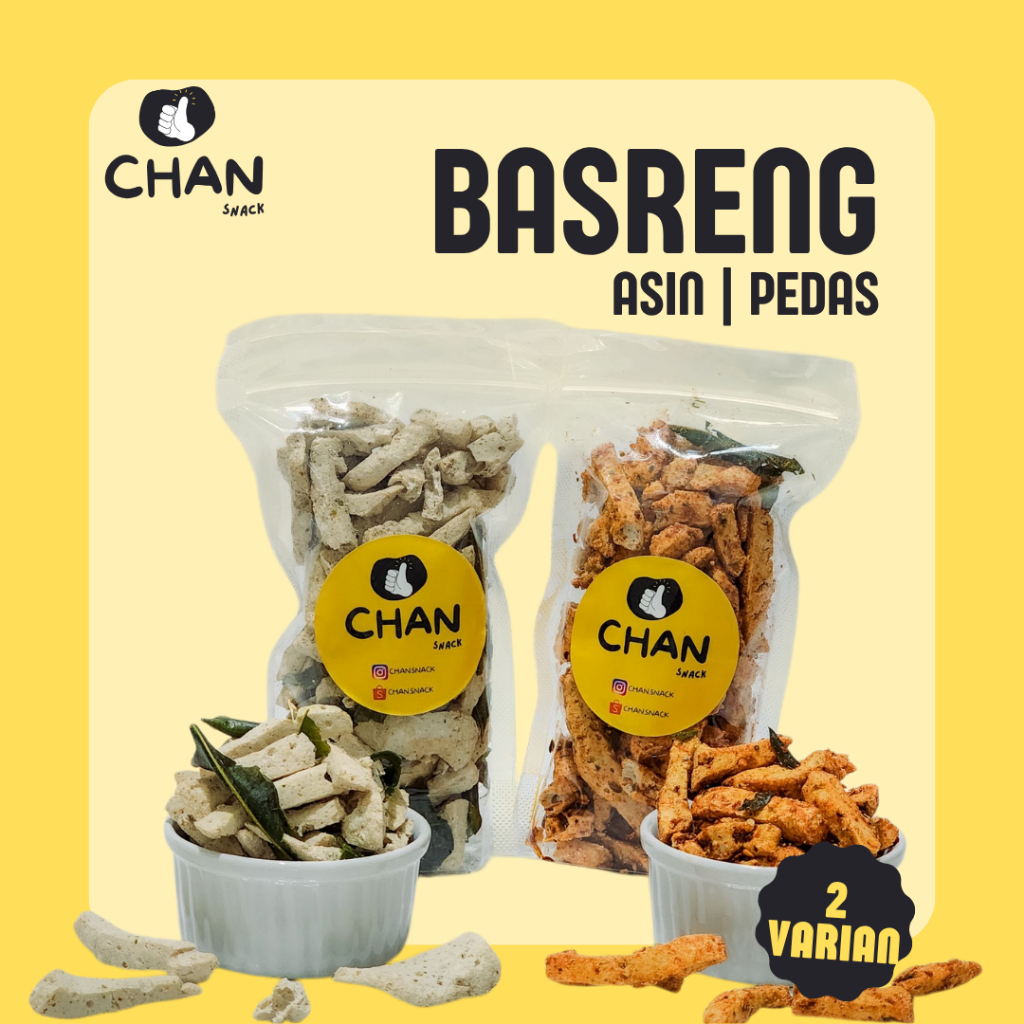 Jual Basreng Premium Rasa Original Asin / Pedas Daun Jeruk 125gr Renyah ...