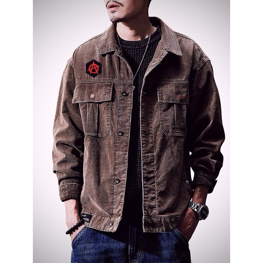 Jual RETRO Jacket Boxy Corduroy Pria | Shopee Indonesia