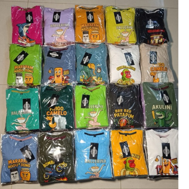 Jual DreepTee Kaos Anomali Viral (RANDOM)TUNG TUNG TUNG SAHUR BRAINROOT ...