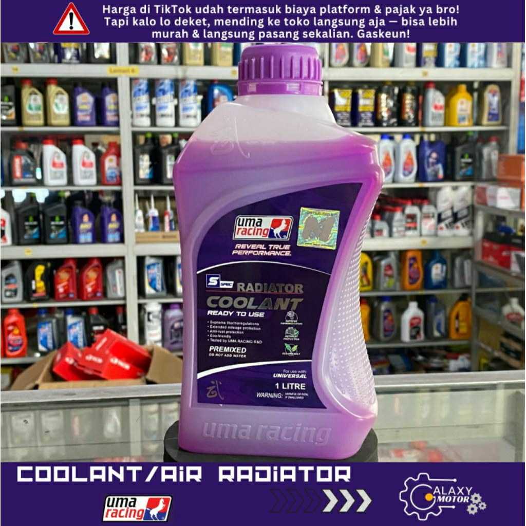 Jual AIR RADIATOR COOLANT UMA RACING 1L | Shopee Indonesia