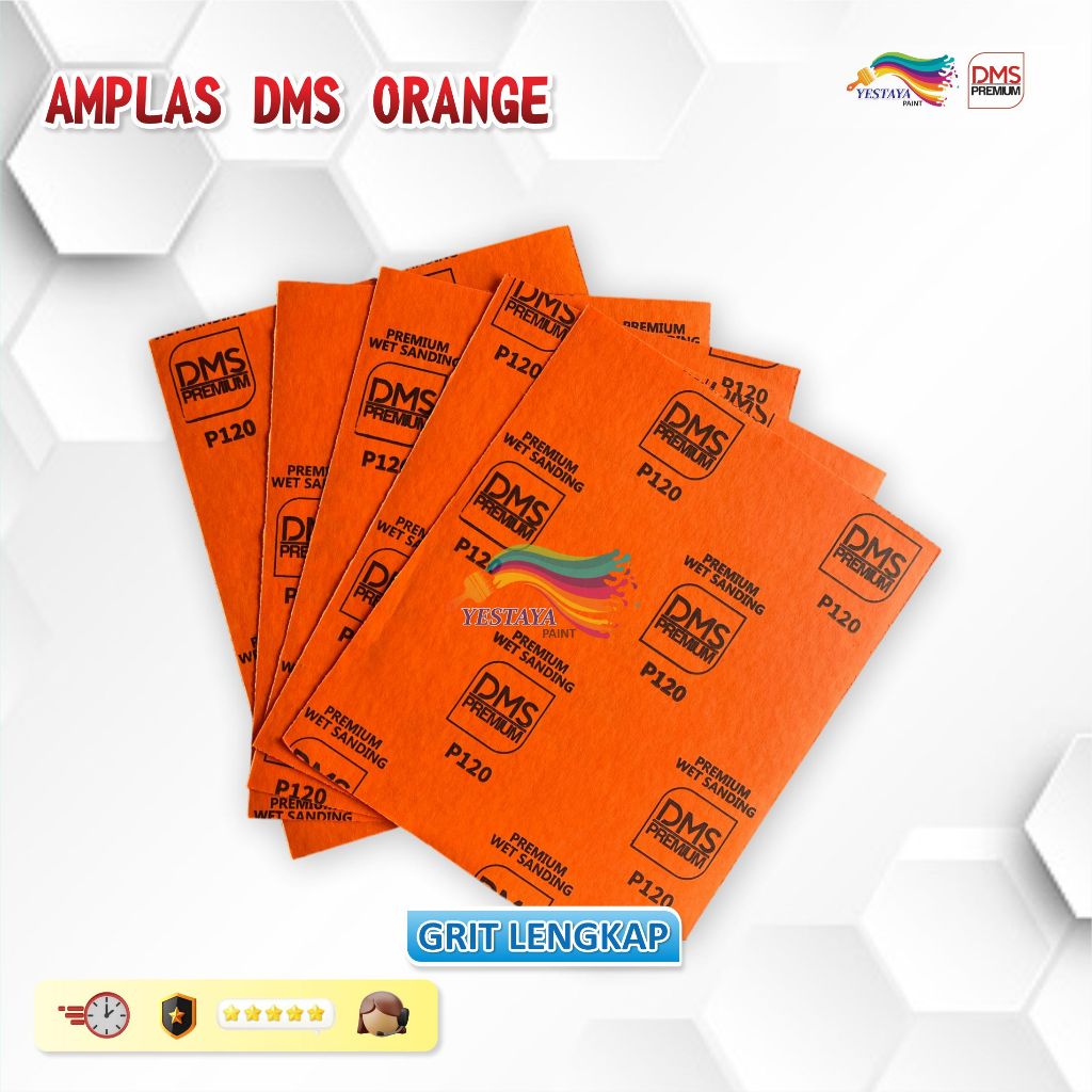 Jual AMPLAS KERTAS , AMPLAS DUCO DMS PREMIUM ORANGE BEST SELLER ...