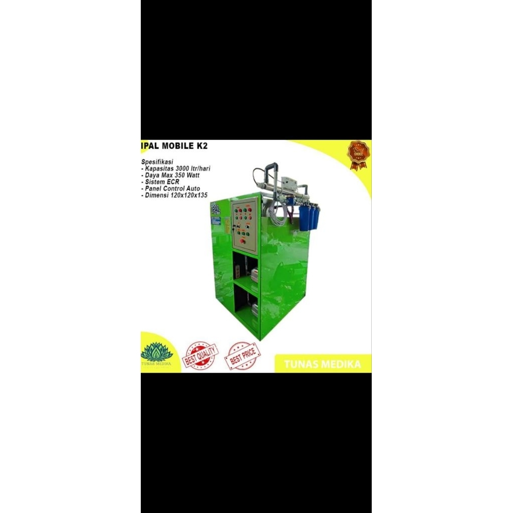Jual ipal portabel K2 mesin pengolahan limbah | klinik rawat Inap K2 ...