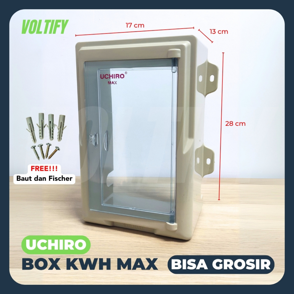 Jual (Voltify) MCB Box KWH Prabayar MAX Pelindung Listrik Outdoor Awet ...