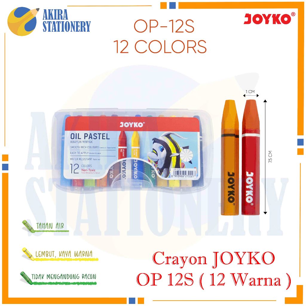 Jual Krayon JOYKO OP 12 S Besar / Crayon Joyko OP-12s / Kerayon Minyak ...
