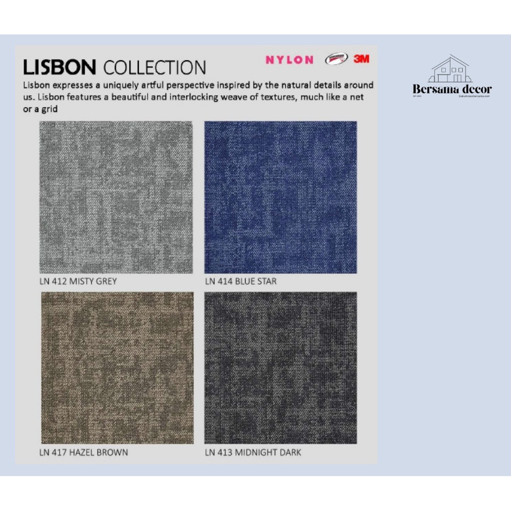 Jual LISBON KARPET TILE ATAU KARPET TILE KANTOR/HOTEL ALAS LANTAI ...