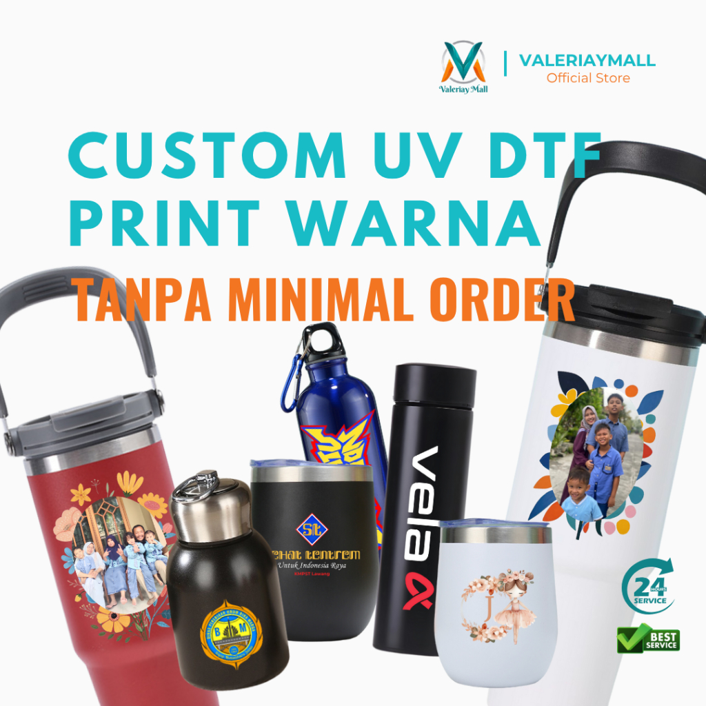 Jual Custom Tumbler Botol Minum Print Uv Cetak Full Color Design ...