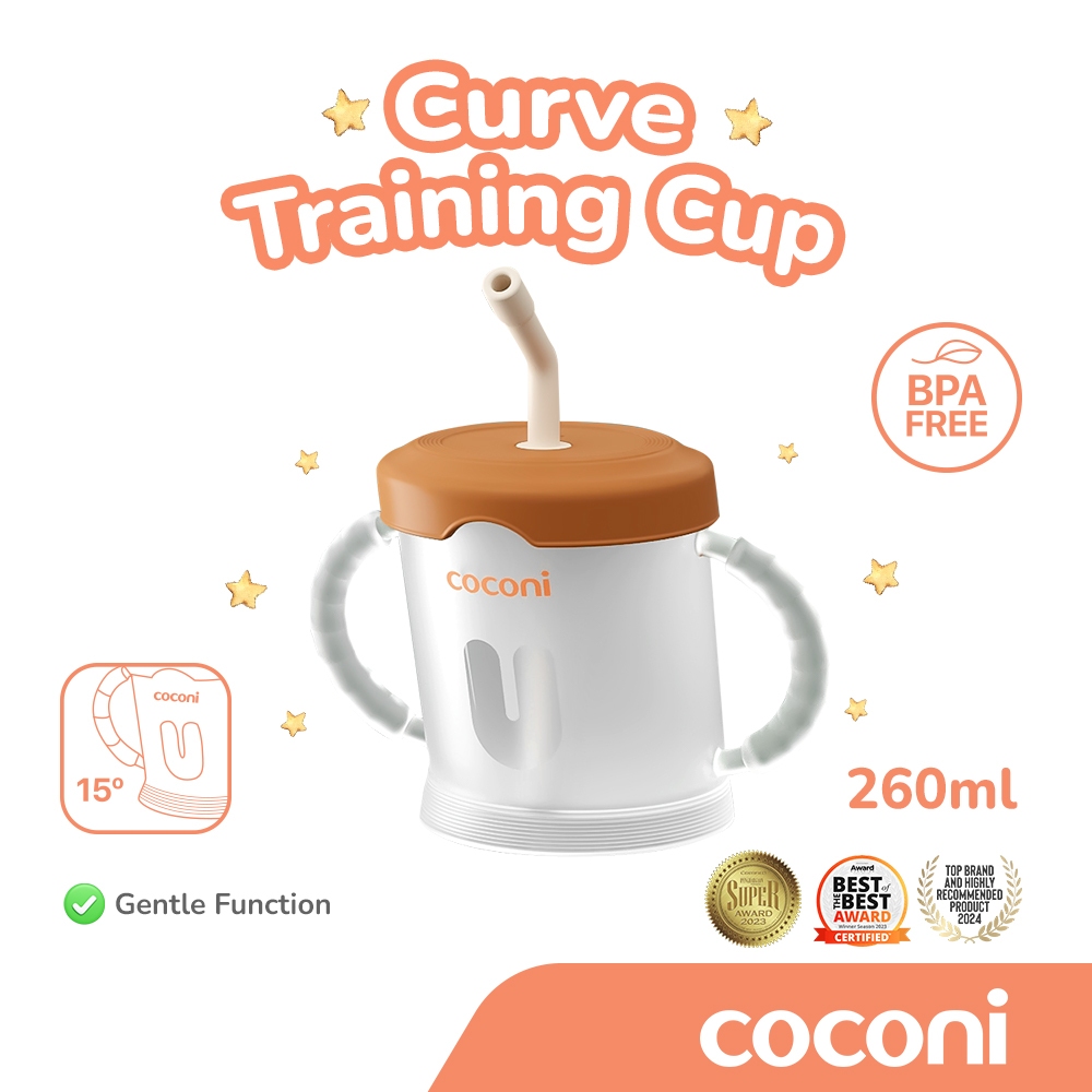 Jual Coconi Straw & Open Curve Training Cup 260 ml – Gelas Belajar ...