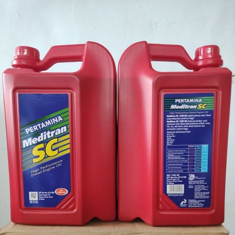 Jual Oli Meditran SC SAE 15W-40 5 liter (1 galon) | Shopee Indonesia