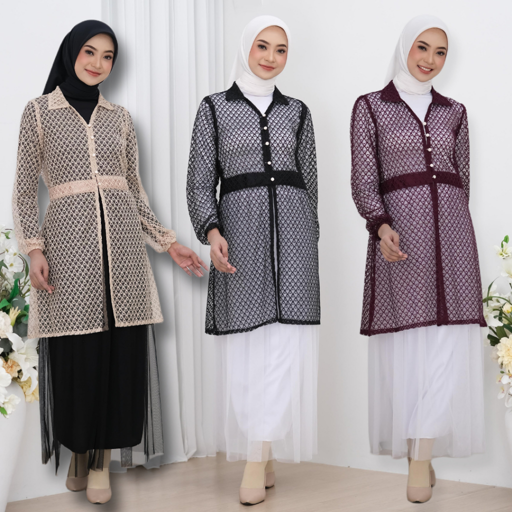 Jual Setelan Lola Outer Rok Tutu Brukat Cord Cotton Panjang Kondangan ...