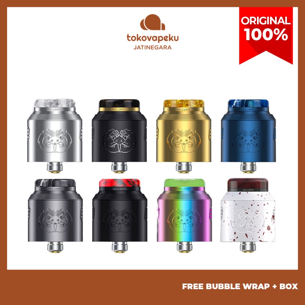 Jual DROP DEAD 2 RDA DUAL COIL RDA DROP DEAD RDA 24MM ORI by HELLVAPE ...