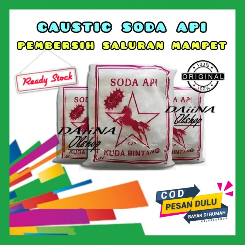 Jual Soda Api Cap Kuda Bintang / Pembersih wc mampet Serbuk Bubuk Anti ...