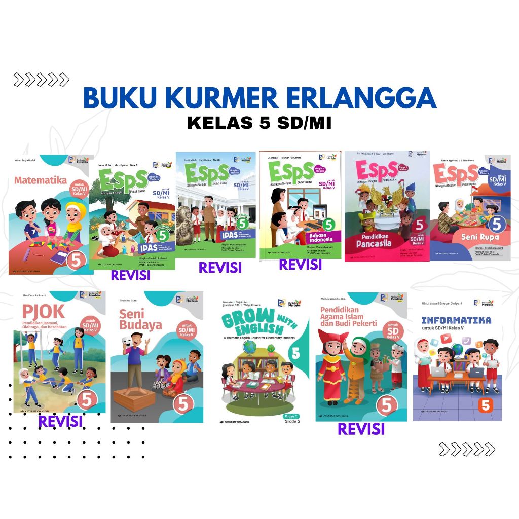 Jual BUKU KURIKULUM MERDEKA ERLANGGA KLS 5 SD/MI | Shopee Indonesia