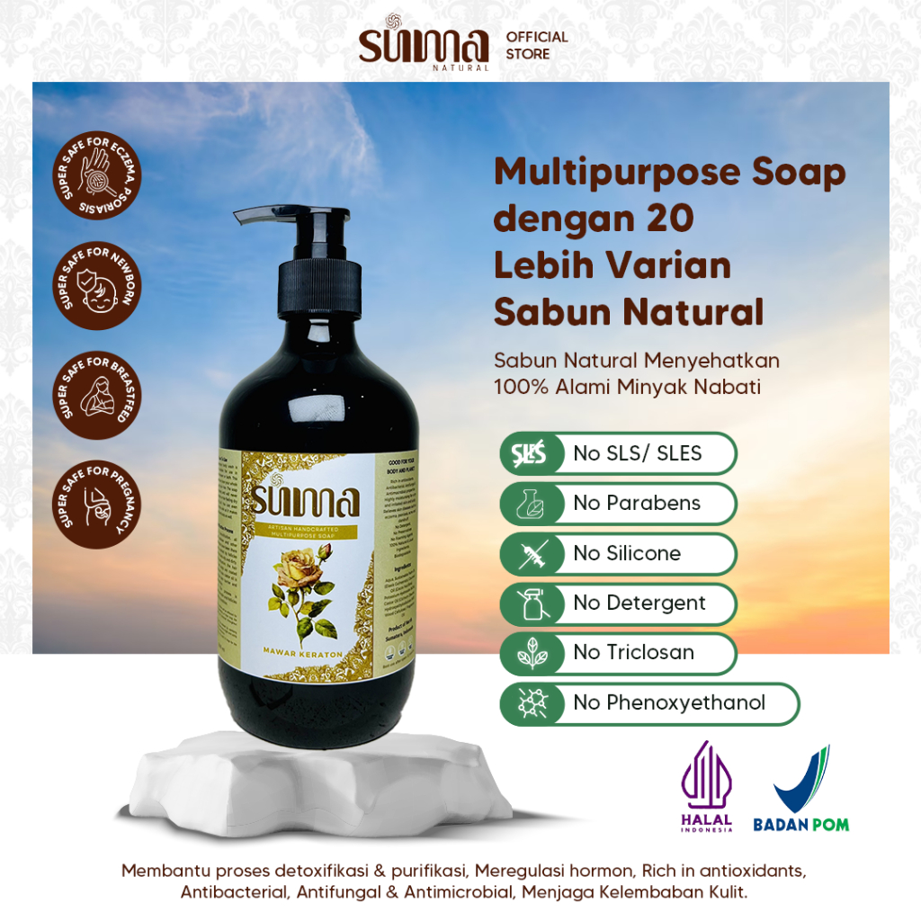 Jual Suma Natural Multipurpose Soap - Sabun Alami & Multifungsi ...