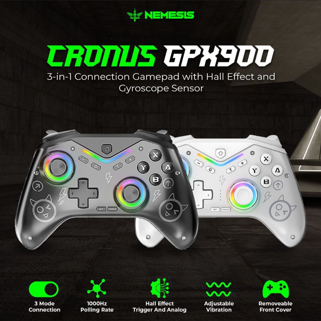 Jual Joystick Bluetooth Wireless 3in1 Connection Nemesis Gamepad Stik ...