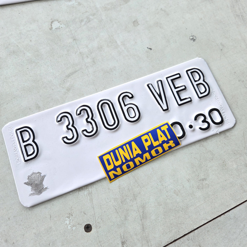 Jual PLAT NOMOR MOTOR DOBEL PLAT BAUT TANAM HARGA SATUAN DAN SEPASANG ...