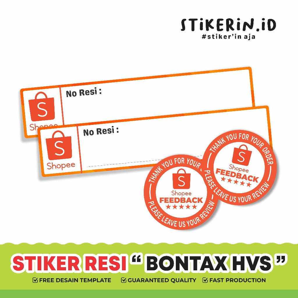 Jual Stiker Resi / Label Pengiriman / Stiker Resi Pengiriman Shopee ...