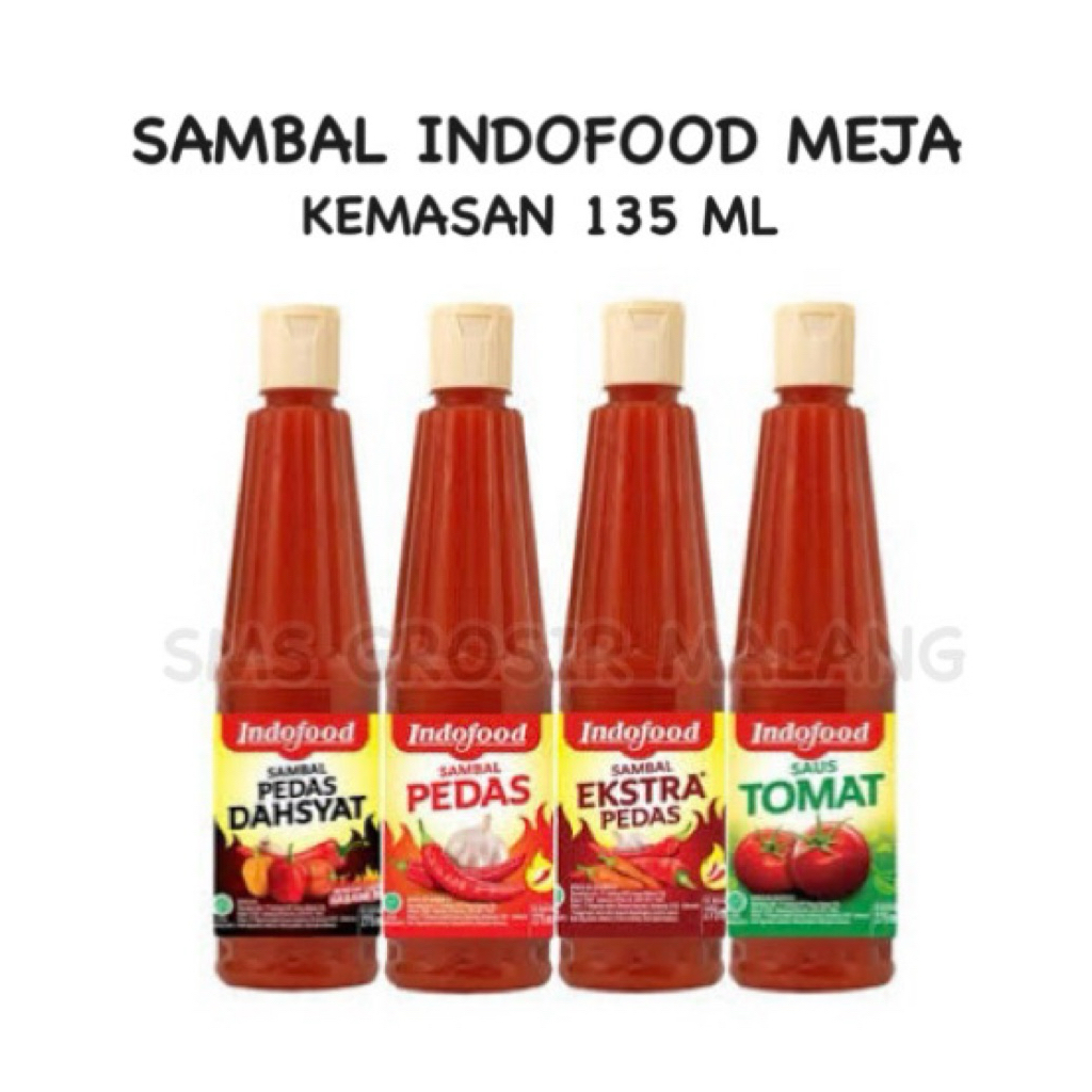 Jual SAMBAL INDOFOOD EXTRA PEDAS / SAOS TOMAT INDOFOOD 135 ML | Shopee ...