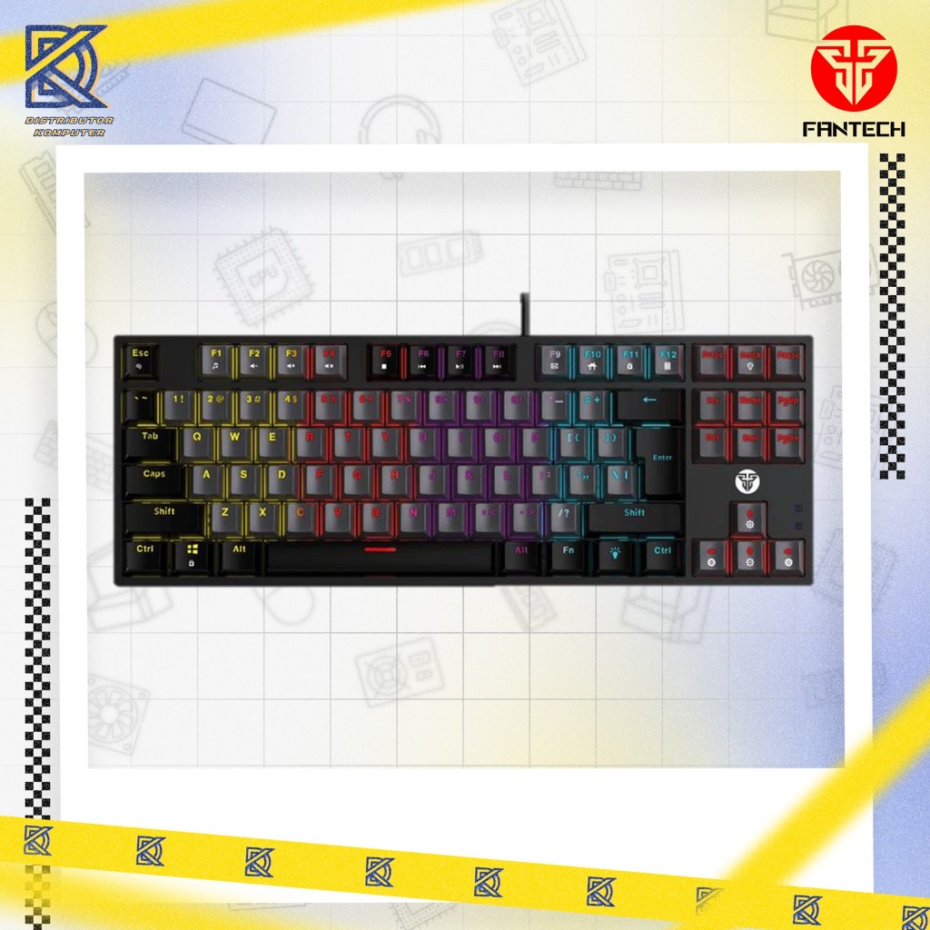 Jual FANTECH KEYBOARD MK876 V2 / MK876v2 ATOM87 RGB Mechanical Gaming ...