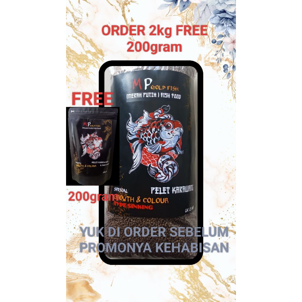 Jual pelet ikan koki,, uk 3mm dan 2mm #pelet karawang type sinking netto 1kg | Shopee Indonesia