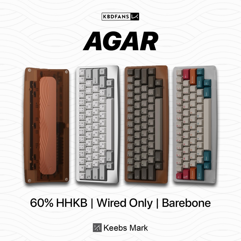 Jual KBDFans AGAR 60% HHKB Layout Mechanical Keyboard | Shopee Indonesia