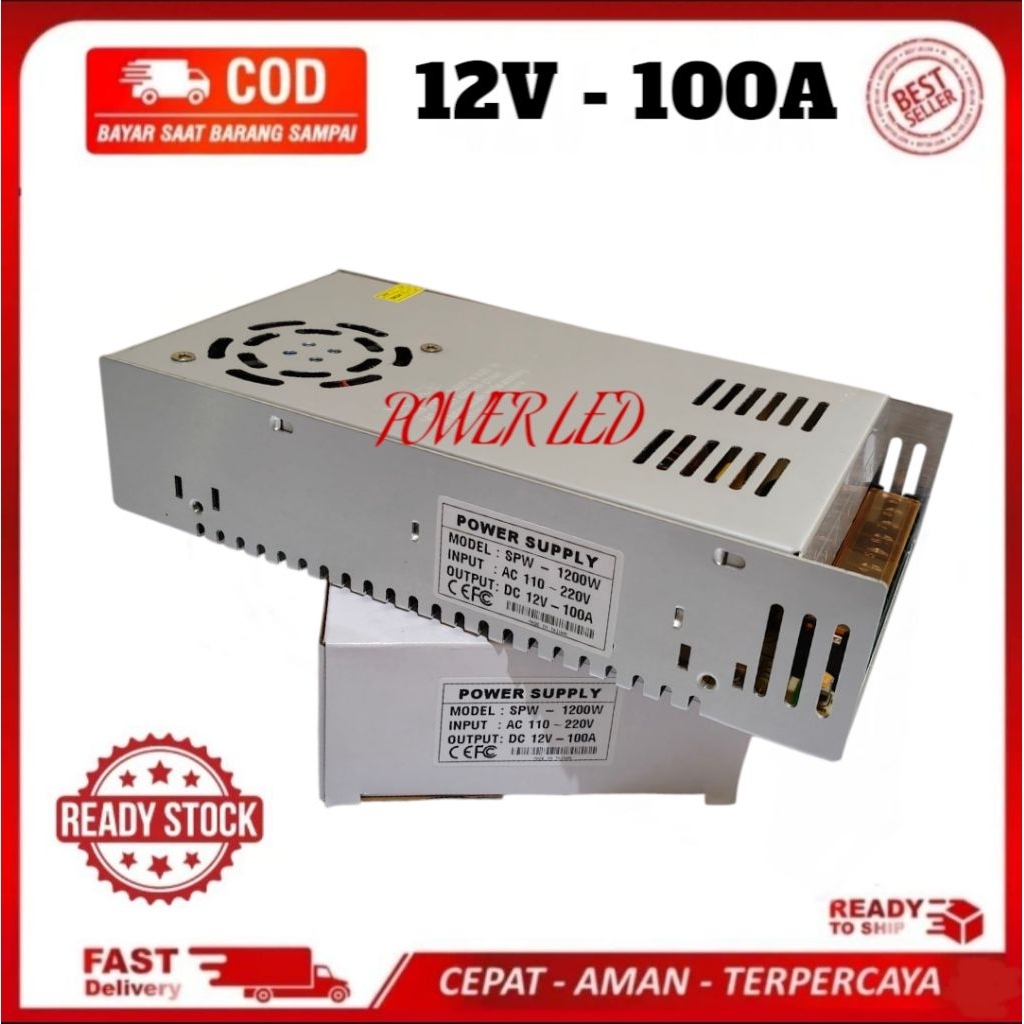 Jual Adaptor Travo Power Supply 12V 100A PSU 12 Volt100 Amper High ...