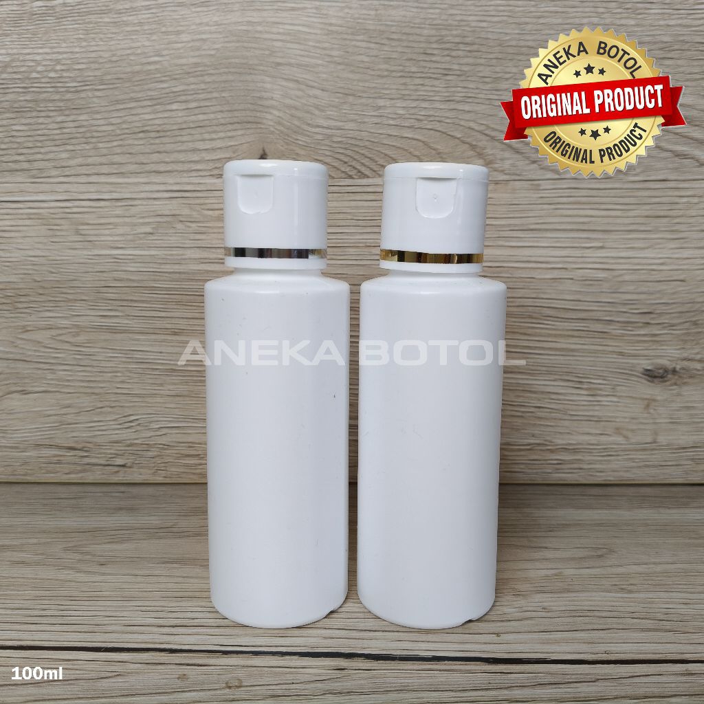 Jual BOTOL ROUND DOVE FLIPTOP 100 ML PUTIH / BOTOL KOSONG MURAH ...