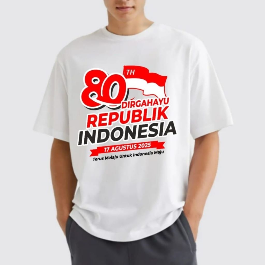 Jual Tisert Kemerdekaan 2025 Kaos Hut Ri Ke 80 Dewasa 2025 Kaus ...
