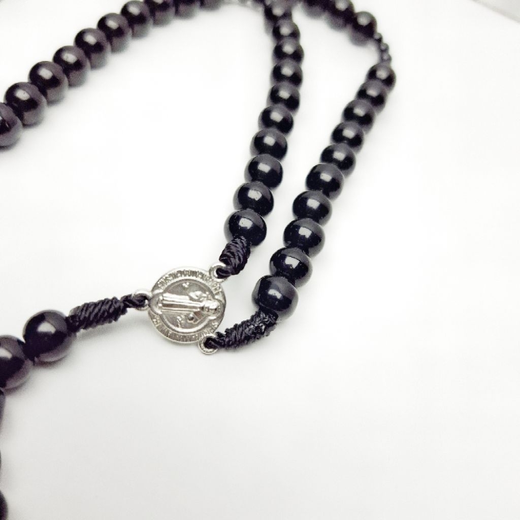 Jual Rosario 77 Doa Bapa Kami Batu Hitam Ukuran 8mm | Shopee Indonesia