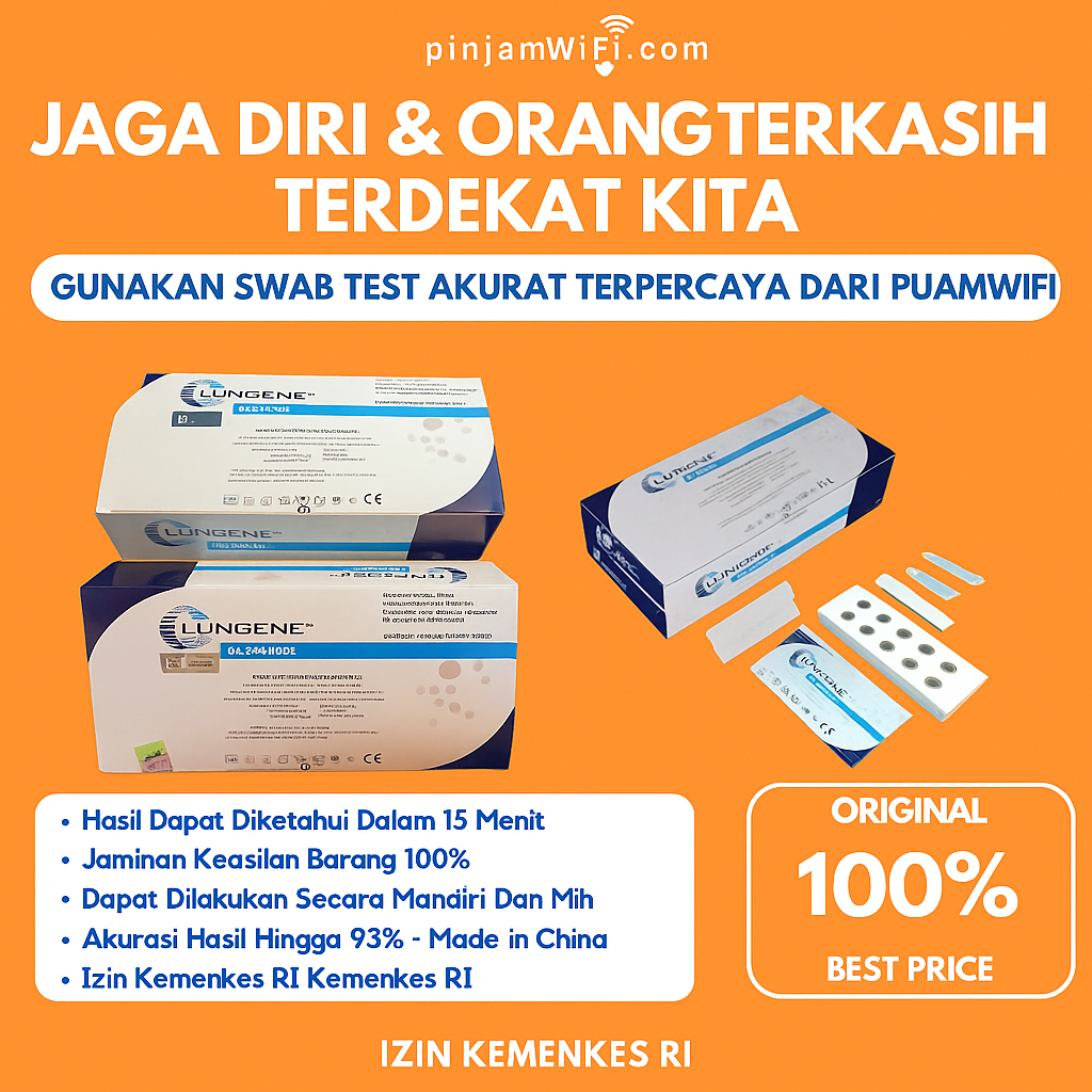 Jual Swab Test Lungene Antigen Resmi Kemenkes Original Tes | Shopee ...